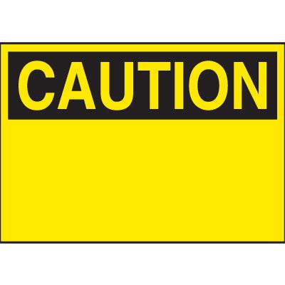 Warning Labels - Caution Header Only@ Safety Labels | Seton Canada ...