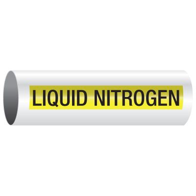Liquid Nitrogen - Self-Adhesive Pipe Markers | Emedco