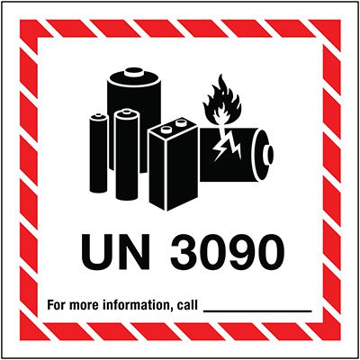 Lithium Battery Label UN3090|Seton Canada | Seton Canada