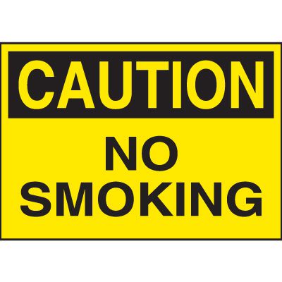 No Smoking Caution Labels@ Safety Labels | Seton Canada | Seton.ca