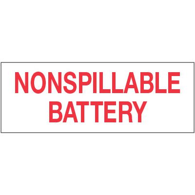 Lithium Battery Labels - Nonspillable Battery|Seton Canada | Seton.ca