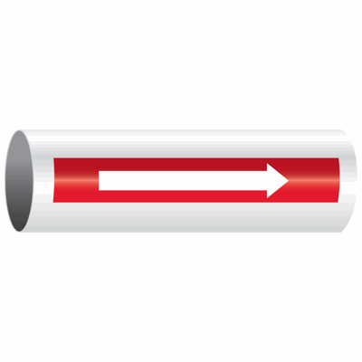 Directional Arrows - Self-Adhesive Pipe Markers | Emedco