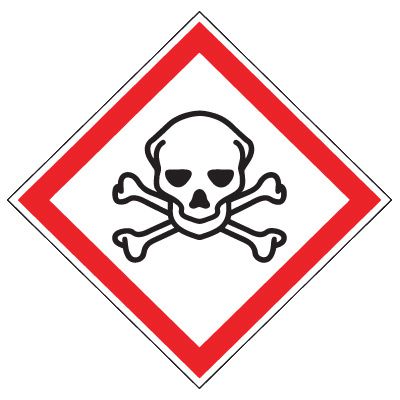 GHS Pictogram Label Sheets - Toxic | Emedco