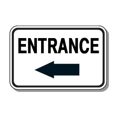 Entrance Sign - Left or Right Arrow | Seton