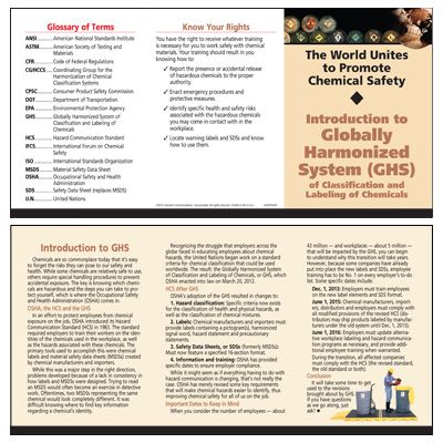 GHS Pocket Guides: Quick Chemical Safety Reference | Seton
