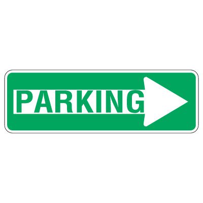 Directional Traffic Signs - Right Arrow Parking, Parking Sign | Seton