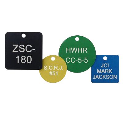 Custom Etched Aluminum Valve Tags | Seton