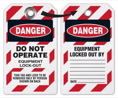 Danger Do Not Operate Equipment Lockout Tag | Seton