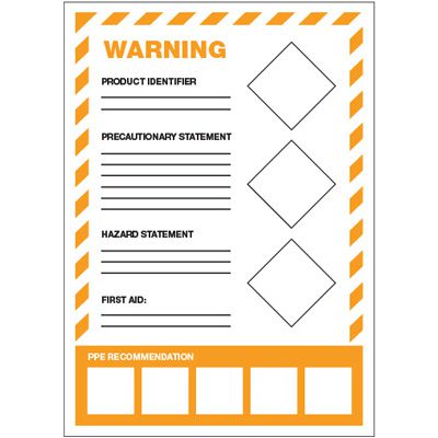 GHS Secondary Container Labels, PPE, GHS Labels | Seton