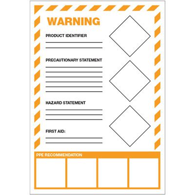 GHS Secondary Container Labels, PPE, GHS Labels | Seton