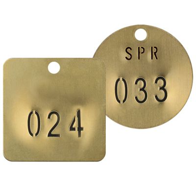 Custom Stamped Brass Valve Tags | Seton Canada | Seton.ca
