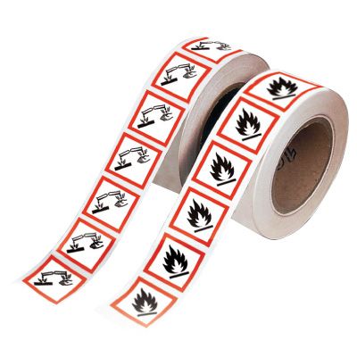 GHS Pictogram Labels On-A-Roll | Emedco