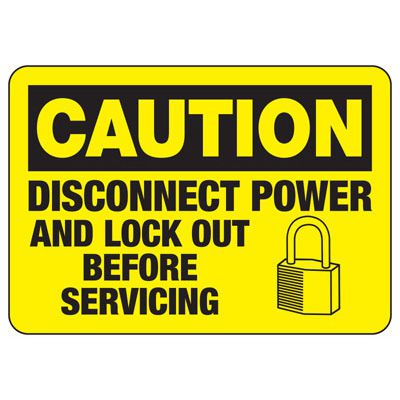 Lock Out Before Any Maintenance - Lockout Sign | Seton | Seton