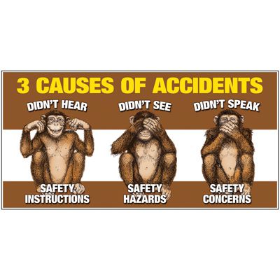 Giant Safety Posters - 3 Causes of Accidents | Seton Canada | Seton.ca