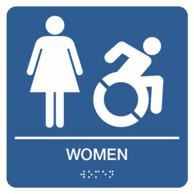 Women with Dynamic Accessibility Graphic - Graphic Braille Signs | Seton