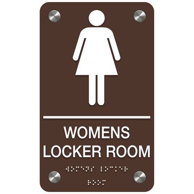 Women's Locker Room Premium ADA Sign | Emedco