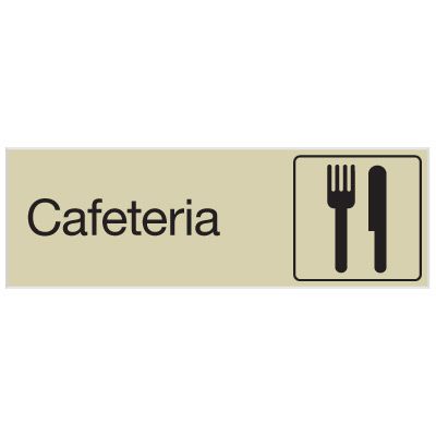 Cafeteria - Engraved Graphic Room Signs | Emedco