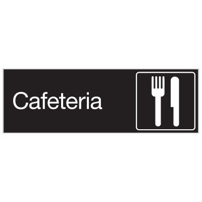 Cafeteria - Engraved Graphic Room Signs|Seton Canada | Seton.ca