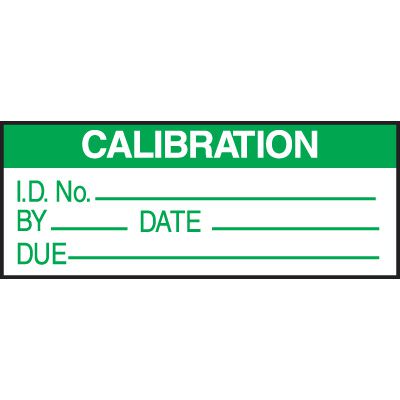 Calibration Stickers & Labels | Seton