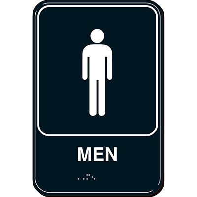 Ada Sign Men HPD SIGNS: MEN RESTROOM Sign | HPD SIGNS THE OFFICIAL