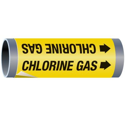 Snap-Around High Performance Pipe Markers - Chlorine Gas | Seton.ca