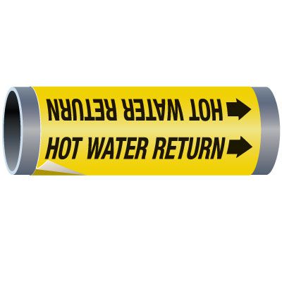 Ultra-Mark® Self-Adhesive High Performance Pipe Markers - Hot Water ...
