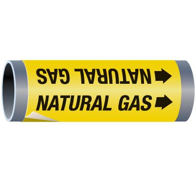 Ultra-Mark® Natural Gas Pipe Markers | Durable & Weatherproof | Seton