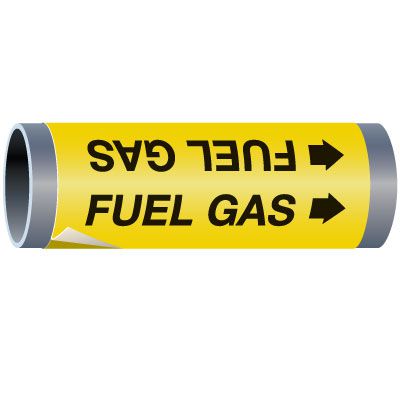 Snap-Around High Performance Pipe Markers - Fuel Gas | Seton.ca