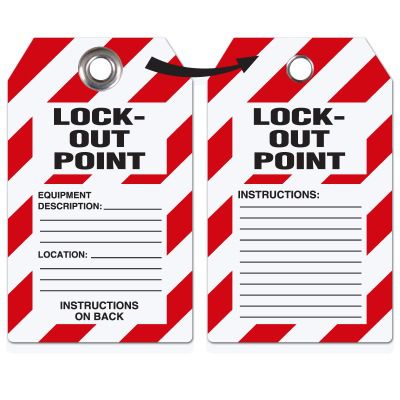 Lockout Point Equipment Description - Duro-Tag Lockout Tag | Seton