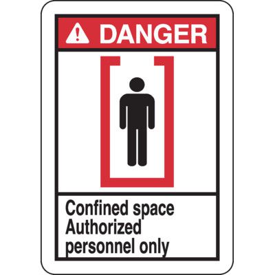 Confined Space Signs | OSHA & ANSI Compliant | Seton
