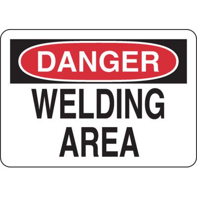 Welding Safety Signs - Welding Area | Emedco