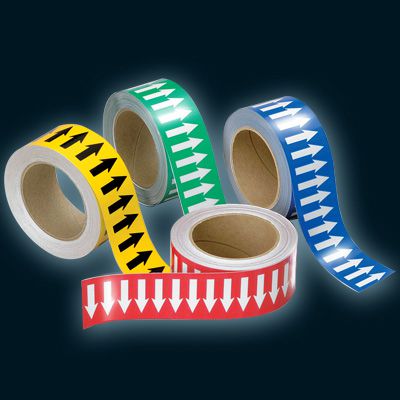 Reflective Pipe Arrow Banding Tape | Emedco