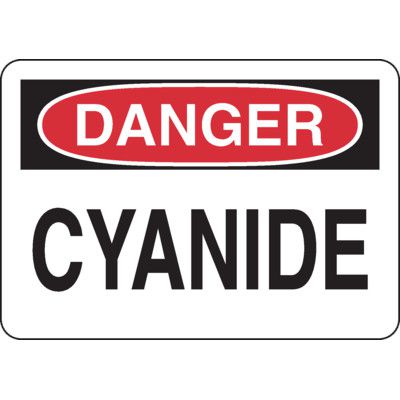 Chemical Signs - Danger Cyanide, HazMat Signs, Danger Signs | Seton