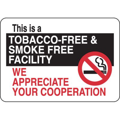 Smoke & Tobacco Free Signs | Seton