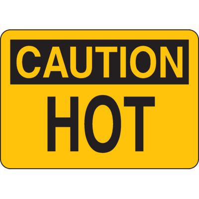 OSHA Caution Signs - Hot Surface Sign | Seton