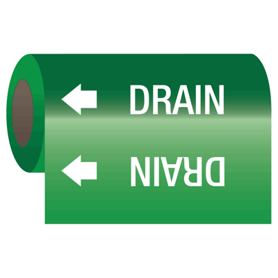 Wrap Around Adhesive Markers - Drain | Seton Canada | Seton.ca