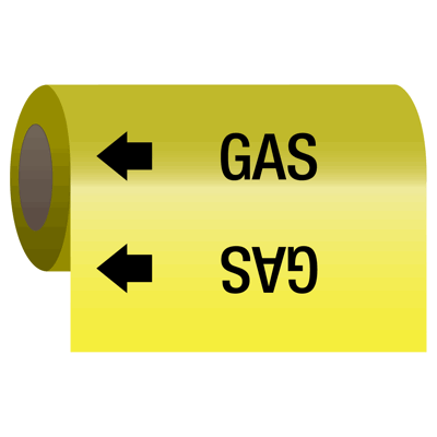 Wrap Around Adhesive Markers - Gas | Seton Canada | Seton.ca