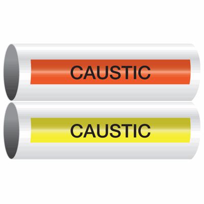 Caustic - Self-Adhesive Pipe Markers | Emedco
