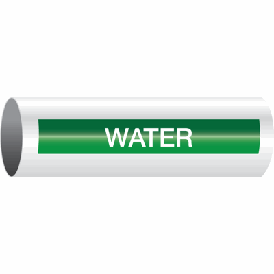 Self-Adhesive Pipe Markers - Water | Seton