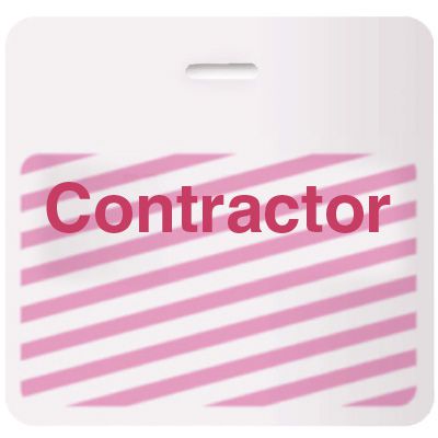 Stock TIMEbadge® - Contractor CARDbadge® | Seton
