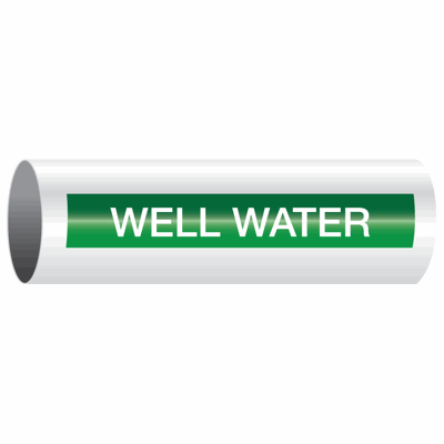 Well Water - Self-Adhesive Pipe Markers | Emedco