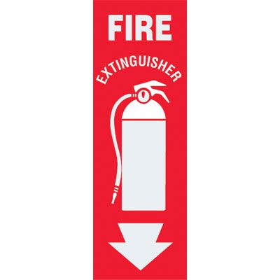 Reflective Fire Extinguisher Labels | Emedco | Emedco