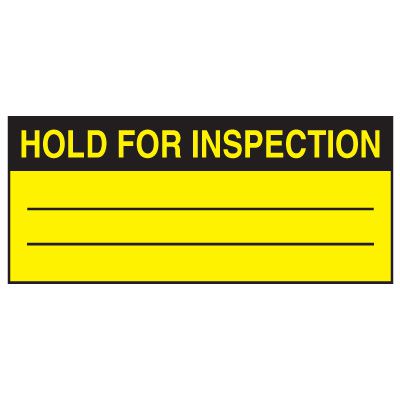 Inspection Labels, Equipment Labels and Equipment Maintenance Labels ...