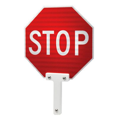 Hand-Held Sign Paddles - Stop | Emedco