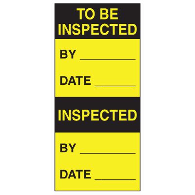 Write-On Action Labels - To Be Inspected|Seton Canada | Seton.ca