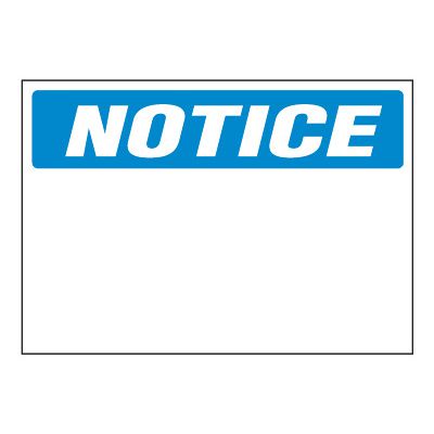 Write-On Chemical Labels - Notice, Blank Labels | Emedco