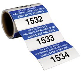 Custom Roll Form Parking Permits | Seton