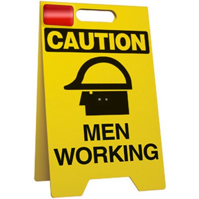 Caution Men Working - Floor Stand | Seton