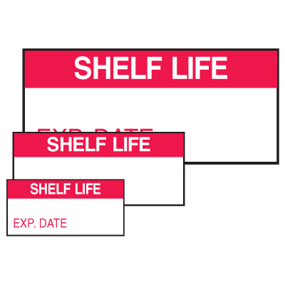 Shelf Life Exp. Date Self Laminating Labels | Seton