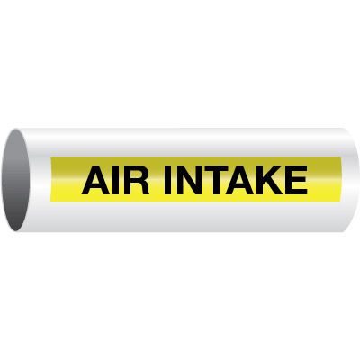 Air Intake - Opti-Code® Self-Adhesive Pipe Markers | Seton